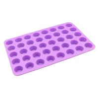 China Food Grade Silicone Cake Mould 40 Cavities Non Stick Reusable Baking Mold 26x17x2.5cm for sale
