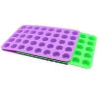 China Food Grade Silicone Cake Mould 40 Cavities Non Stick Reusable Baking Mold 26x17x2.5cm for sale