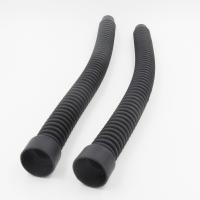 China Custom Black Silicone Corrugated Bellows Hose Pipe for Washing Machine Drainage for sale