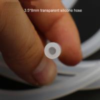 China Food Grade Odorless Transparent Silicone Hose Pipe 2x4mm 3x5mm 5x7mm Expandable for sale