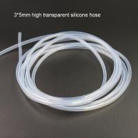 China Food Grade Odorless Transparent Silicone Hose Pipe 2x4mm 3x5mm 5x7mm Expandable for sale