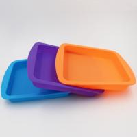 China BPA Free Household Silicone Cake Mould Practical Square Shape for sale