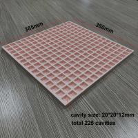 China Portable Square Silicone Candy Mold 225 Cavities For Caramel Gummy Chews for sale