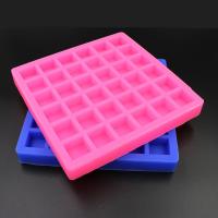 China Square 36 Grid Food Grade Silicone Ice Cube Tray Mold 215x215mm for Candy Chocolate for sale