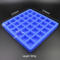 China Square 36 Grid Food Grade Silicone Ice Cube Tray Mold 215x215mm for Candy Chocolate for sale