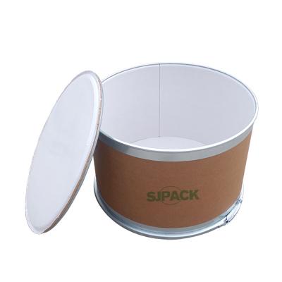 China Heavy-Duty 100kg Fiber Drum For Hot Melt Adhesives | 571.5mm Press Disc Fit | Leakproof & Easy To Clean for sale