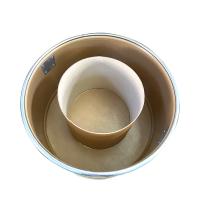 China 55cm Fiber Cable Drum Paperboard Barrel Steel Lid Fiber Shipping Barrels For Automatic Wire Cutting for sale
