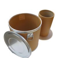 China 280g Kraft Paper Core Welding Wire Drum Custom Fiber Drum With Lid for sale
