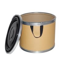 China Black Plastic Drum Lids 36cm For  Pharmaceutical Fiber Drums for sale