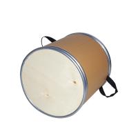 China Leak-Proof 20L Fiber Drum | Black Lid + Plywood Base | Cost-Effective Shipping From Shanghai, China for sale