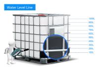 China 1000L Intermediate Bulk Container (IBC) | New White Plastic IBC Totes For Chemical & Industrial Use for sale