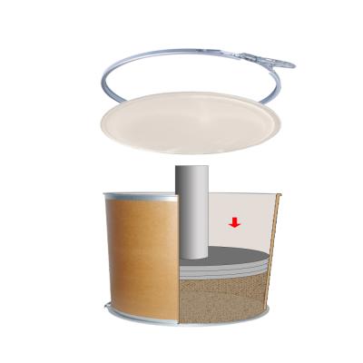 China 100L Hot Melt Glue Fibreboard Drum with High Release Silicone Lining for sale