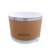 China 90L Hot Melt Glue Fibre Drum with Steel Cover - 571.5mm Diameter for sale