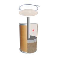 China 55-Gallon Hot Melt Glue Fiber Drum UN-Certified Eco-Friendly Kraft Paper for sale