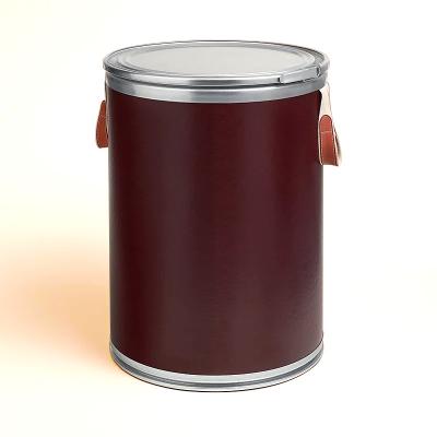 China Luxury Leather Saddle-Style Storage Bucket – Handcrafted Decorative Fiber Drum for sale