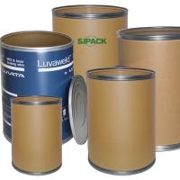 China Stackable When Closed Fiberboard Shipping Drum With Metal Ring Clamp Closure Offering Secure Packaging and Space Storage for sale