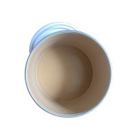 China Stackable When Closed Fiberboard Shipping Drum With Metal Ring Clamp Closure Offering Secure Packaging and Space Storage for sale