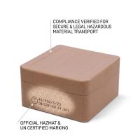 China Eco-Friendly Recyclable 21 Gallon Square Fiber Drum Stackable Heavy Duty Kraft Paper Bulk Storage Container for sale