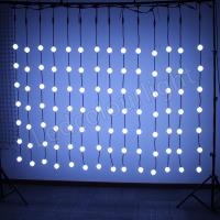 China DMX512 DC24V LED Pixel Ball 3D Matrix IP65 LED Curtain Ball String Lights for outdoor stage wedding decorations for sale