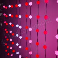 China DMX512 DC24V LED Pixel Ball 3D Matrix IP65 LED Curtain Ball String Lights for outdoor stage wedding decorations for sale