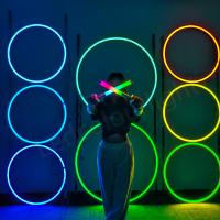 China Stage Lighting 700mm Artnet DMX RGB RGBW LED Video Programmable Pixel Ring Light for sale