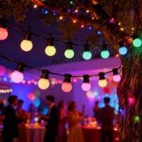 China 360 Degree RGB Pixel Light Bulb Dynamic Colorful DMX 50mm Pixel Bulb String Light for sale