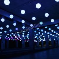 China Art Museum 300mm Addressable DMX Hanging LED RGB Artnet Pixel Sphere Ball Lights for sale
