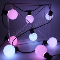 China 360 Degree 80mm DMX Bulb Light RGB RGBW Festoon LED Pixel String Light for sale