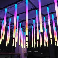 China RGB Stage Lights 360° DMX LED 3D Tube Pixel Lighting Ceiling Hanging Decoration for sale