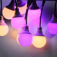 China 80mm Artnet Addressable Hanging E27 DMX LED Festoon RGB Pixel Light Bulb for sale