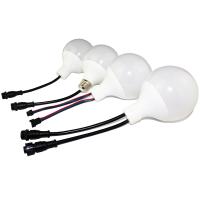 China 80mm Artnet Addressable Hanging E27 DMX LED Festoon RGB Pixel Light Bulb for sale