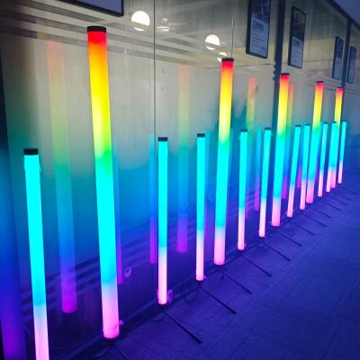 China Stage Lighting 50mm Diameter DMX Digital Addressable LED Pixel Standing Tube Light for sale