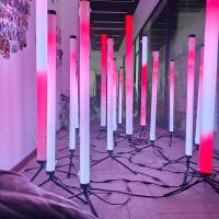 China Stage Lighting 50mm Diameter DMX Digital Addressable LED Pixel Standing Tube Light for sale