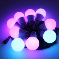 China Christmas 60mm DMX RGB Festoon Light Outdoor Coloured LED Pixel RGBW Bulb for sale
