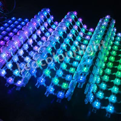 China P40 P50 P100 RGB LED Mesh Screen Light Flexible LED Mesh Display for Outdoor Decoration for sale