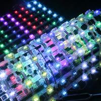 China P40 P50 P100 RGB LED Mesh Screen Light Flexible LED Mesh Display for Outdoor Decoration for sale
