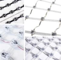 China P40 P50 P100 RGB LED Mesh Screen Light Flexible LED Mesh Display for Outdoor Decoration for sale