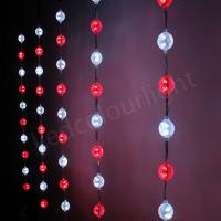 China Matrix Dynamic Video Effect 35mm Crystal LED Pixel Ball Curtain String Light for sale