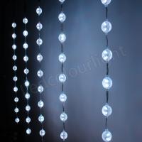 China Matrix Dynamic Video Effect 35mm Crystal LED Pixel Ball Curtain String Light for sale
