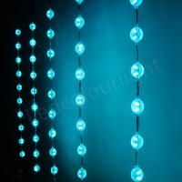 China Matrix Dynamic Video Effect 35mm Crystal LED Pixel Ball Curtain String Light for sale