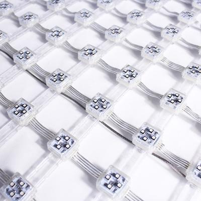 China LED Flexible Pixel Mesh Display Outdoor RGB Mesh Screen Lights for Advertising Screens for sale