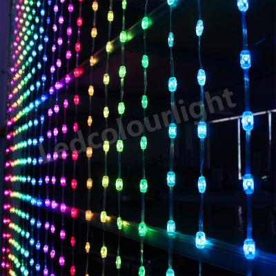 China IP66 Christmas Festival Decorative DC12V RGB Color Changing LED String Lights for sale