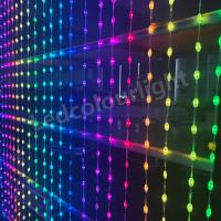 China 23mm DMX SPI RGB String Lights LED Matrix Curtain String Lights for Events Lighting for sale