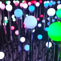 China G45 RGB LED Pixel Ball Light IP65 Standing for Garden and Landscape Lighting Solutions for sale