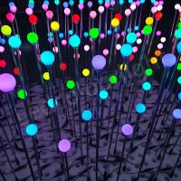 China G45 RGB LED Pixel Ball Light IP65 Standing for Garden and Landscape Lighting Solutions for sale