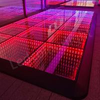 China Wedding Party Event Decorative Magnetic 3D Infinity Mirror Light LED Dance Floor for sale