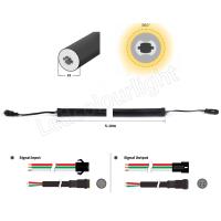 China Black Silicone D25mm LED Neon Strip 360° Full Emitting DMX RGB Neon Tube Light for sale