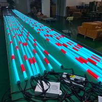 China Black Silicone D25mm LED Neon Strip 360° Full Emitting DMX RGB Neon Tube Light for sale