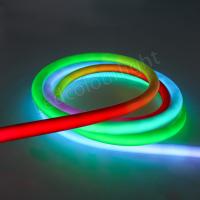 China Black Silicone D25mm LED Neon Strip 360° Full Emitting DMX RGB Neon Tube Light for sale