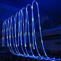 China RGB 360 Luminous Black Silicone Flexible Neon Tube Lights for Clubs Bars Events for sale